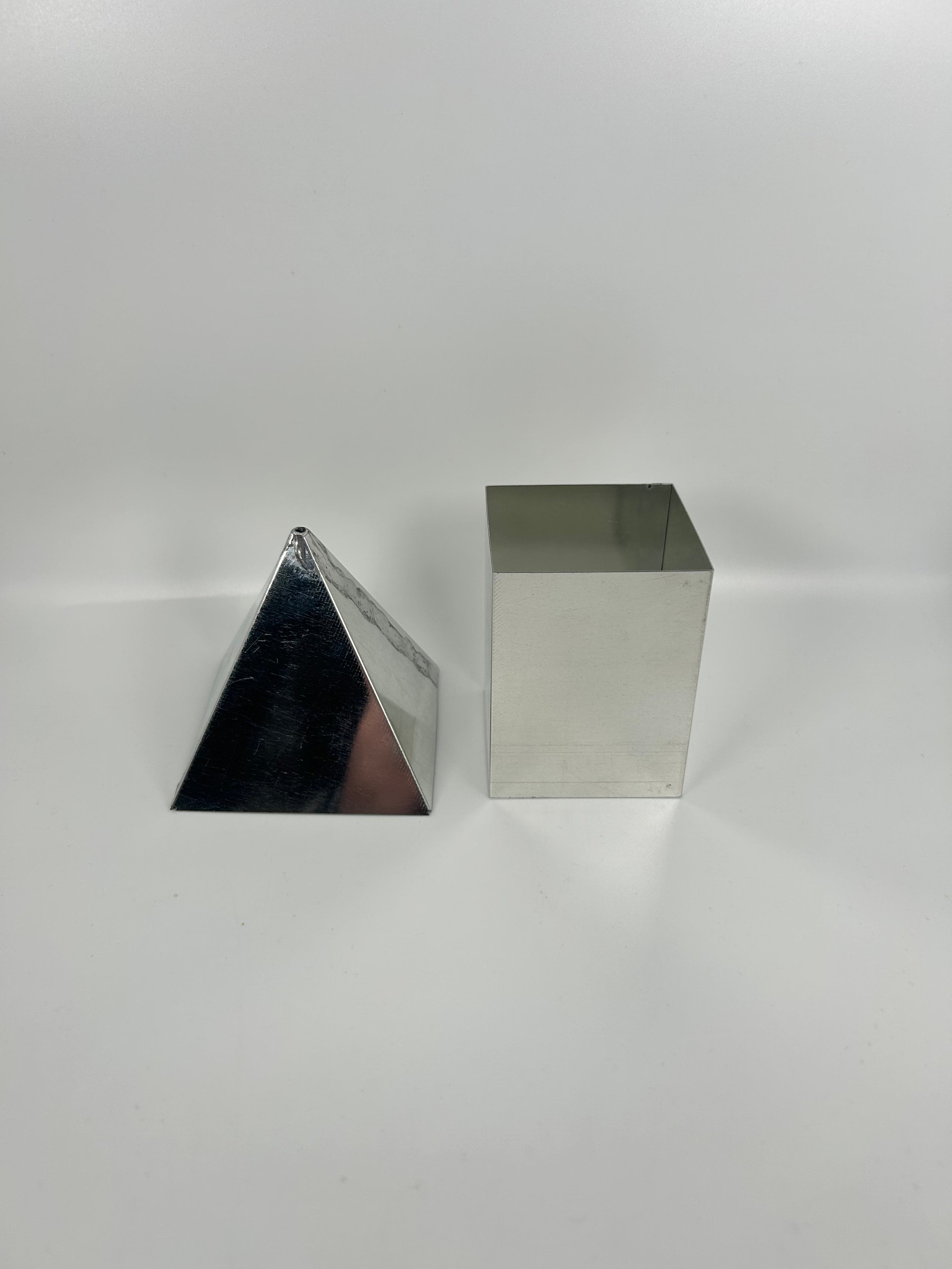 3" x 3" Pyramid Metal Candle Mold | Sacramento Honey Company